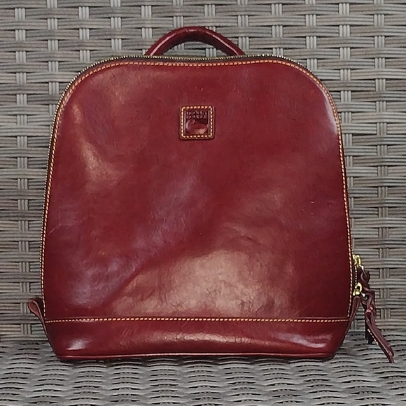 Dooney & Bourke | Bags | Dooney Bourke Red Leather Backpack | Poshmark